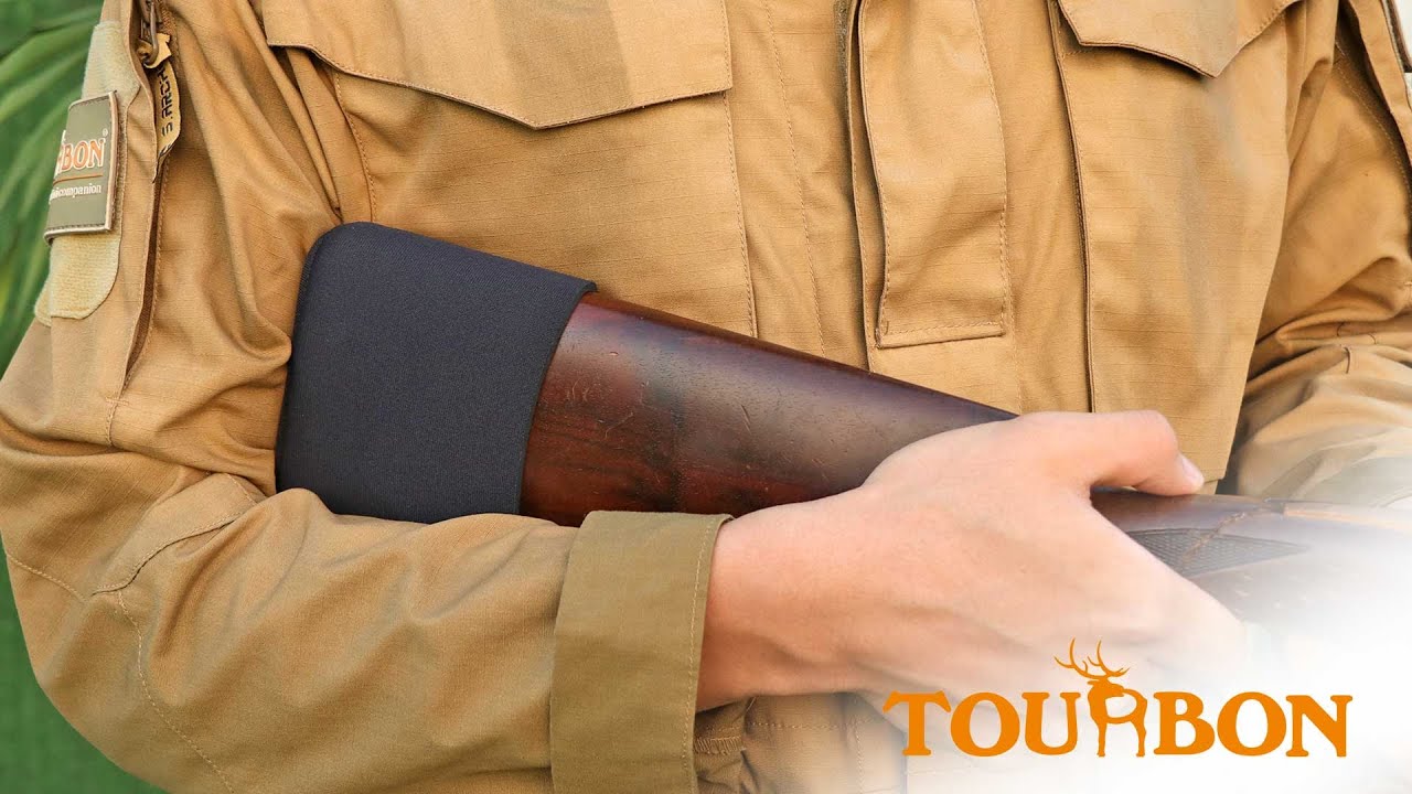 TOURBON Neoprene Buttstock Extension Shotgun Recoil Pad Slip on - YouTube