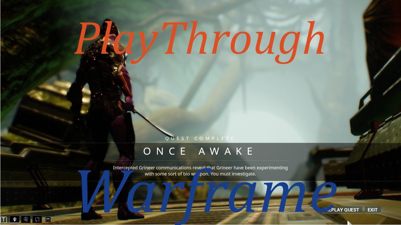 Warframe Quest: Once awake (Full Quest Playthrough 60FPS) - YouTube