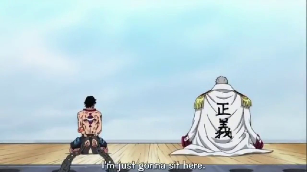Garp last words for Ace - One Piece Sad Moments - YouTube