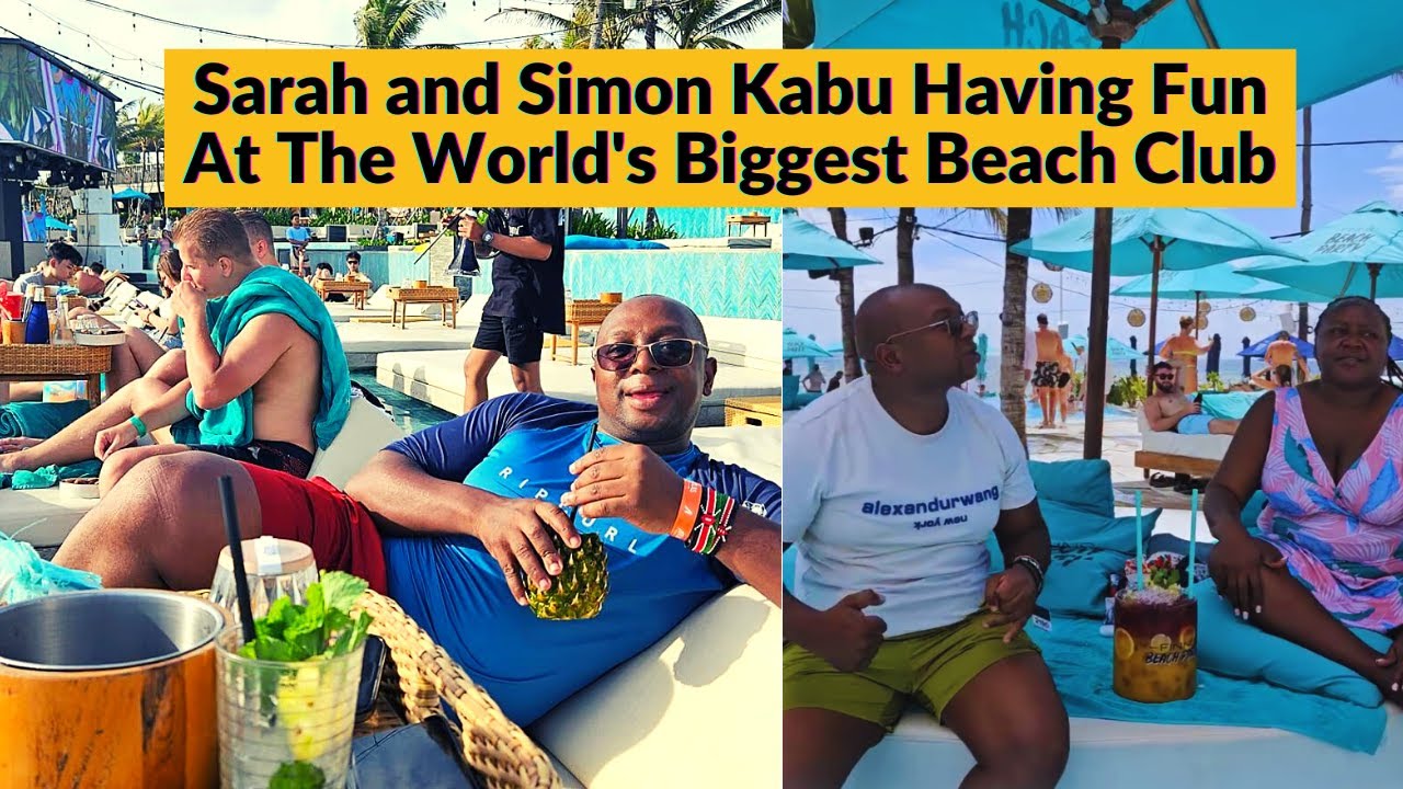 KABU SIMON AND SARAH HAVING FUN AT THE WORLD'S BIGGEST BEACH CLUB😍 ...
