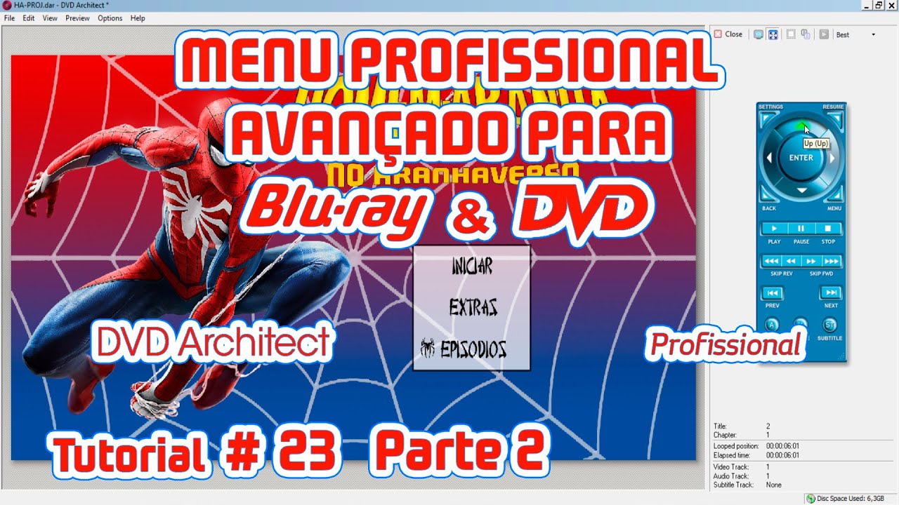 MENU PROFISSIONAL AVANÇADO PARA BLU-RAY & DVD - TUTORIAL DVDA #23 - YouTube