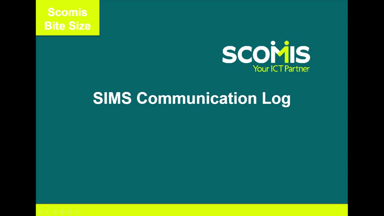 SIMS Communication Log - YouTube