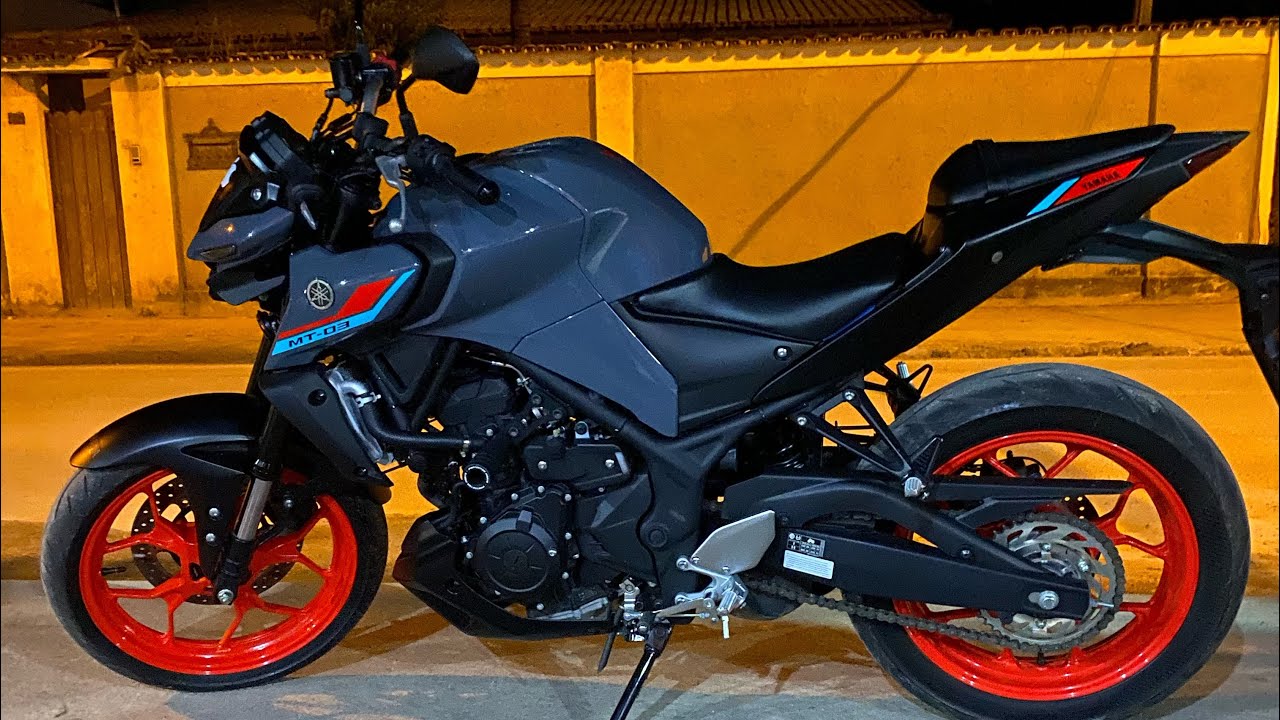 Nova moto MT03 2022 STORM FLUO (cinza sólido) - YouTube