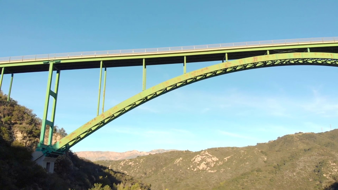 Cold Canyon Spring Arch Bridge Santa Ynez to Santa Barbara California ...