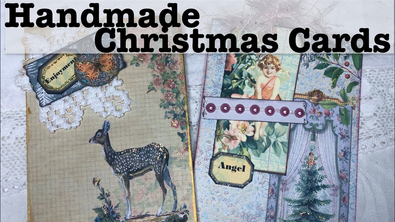 Handmade Christmas Cards Part 1 #christmascards - YouTube