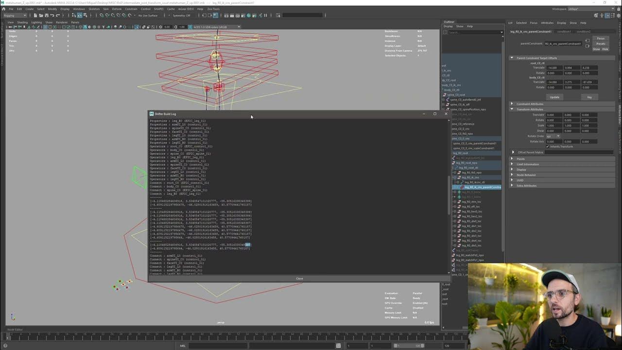mGear Dev Log 004: Maya Parent contraint Maintain offset precission issue - YouTube