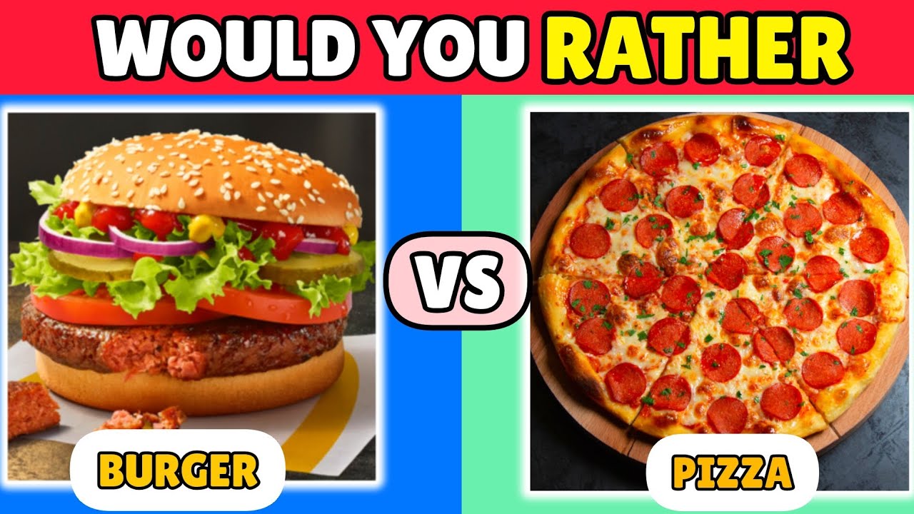 Would You Rather? 🍔🍗 FOOD Edition / This or That (Food Challenge) - YouTube