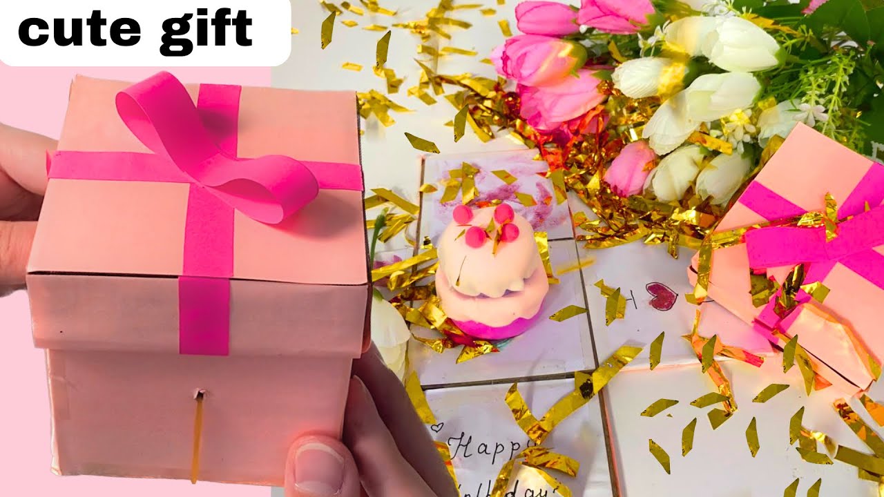 DIY Birthday Gift Box That Pops Open with a Surprise! - YouTube