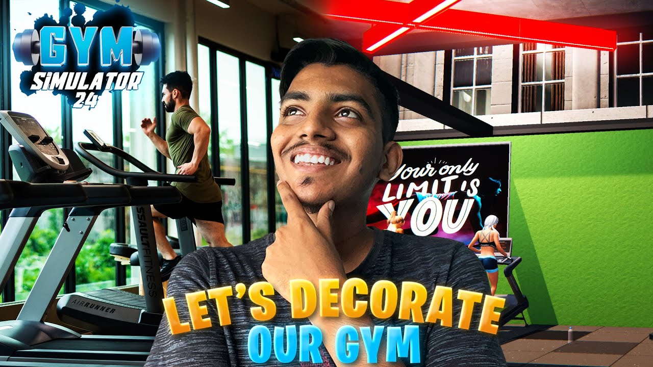 LET'S DECORATE OUR GYM | MAX UPGRADE 2nd Floor Gym Simulator 24 #8 ...