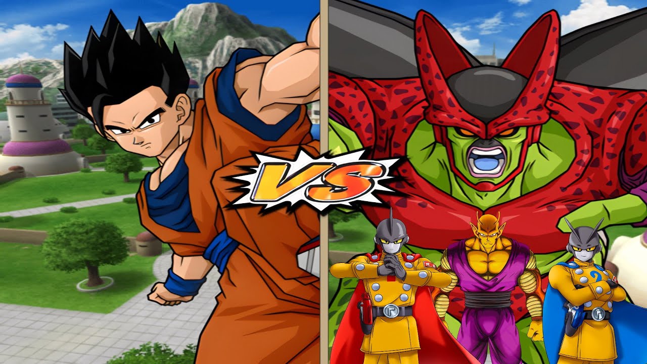 Ultimate Gohan VS Gamma 1&2, Piccolo & Cell Max | DBZ BT4 Beta 13.2 ...