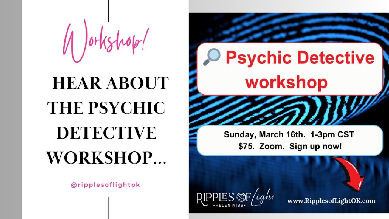 Psychic detective workshop intro - YouTube