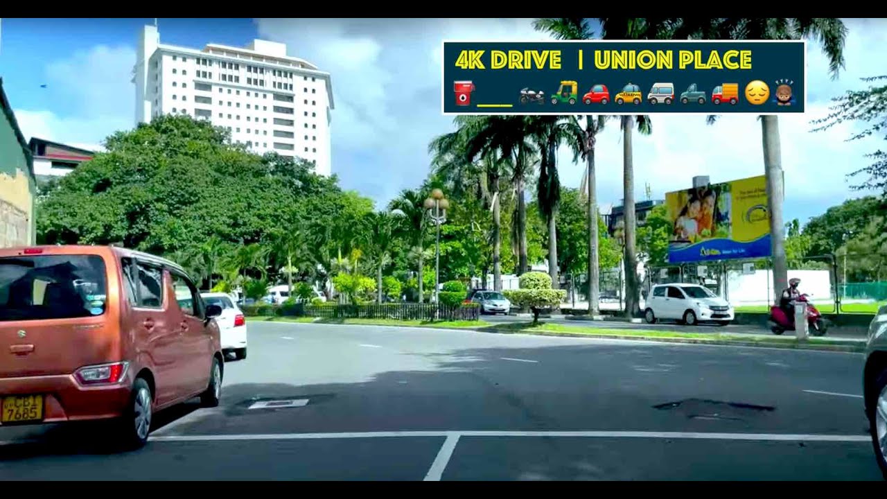 4K Drive | Colombo | Union Place | Fuel Queus - YouTube