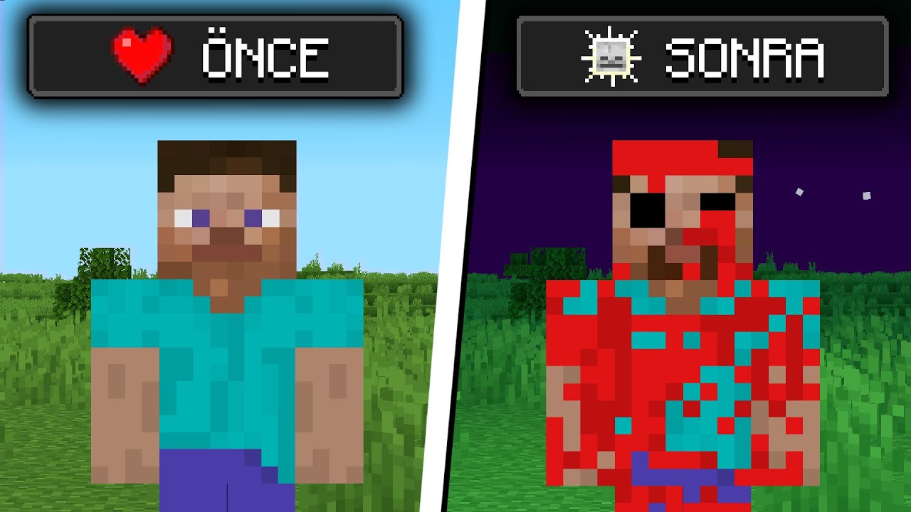 Minecraft ama GIANT STEVE Gizeminin Hikayesi... - YouTube