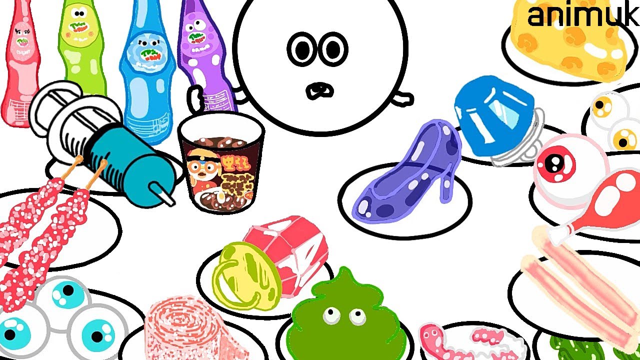 ANIMUK COLOR MUKBANG COMPILATION 애니먹 색깔먹방 모음집 ANIMUK 애니먹 - YouTube