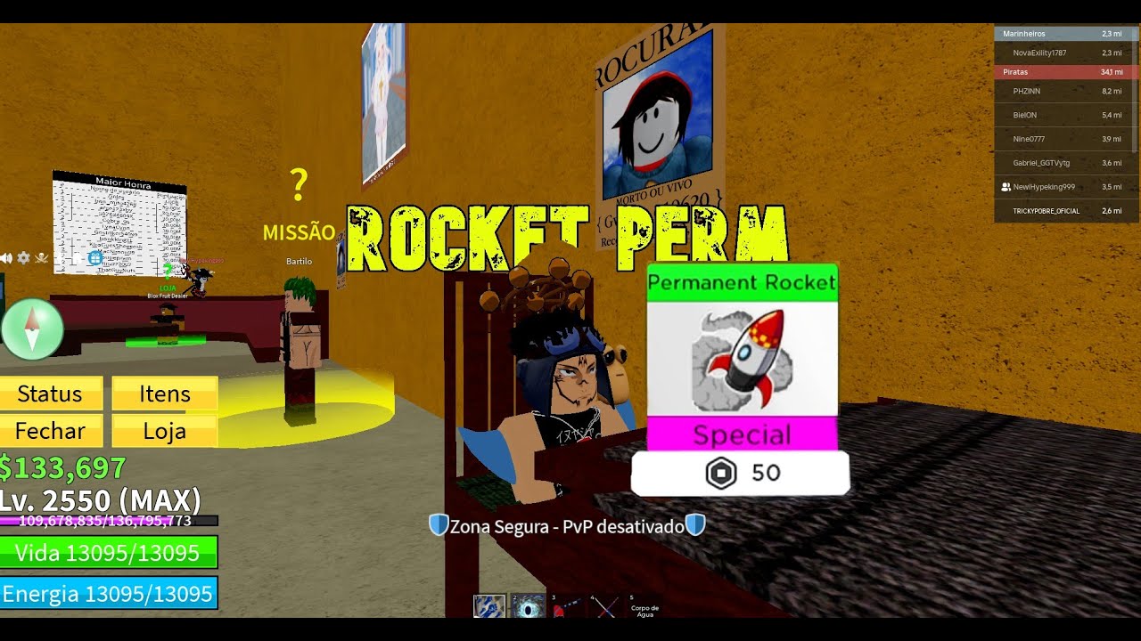 O QUE AS PESSOAS TROCAM PELA ROCKET PERM NO BLOX FRUITS !! - YouTube