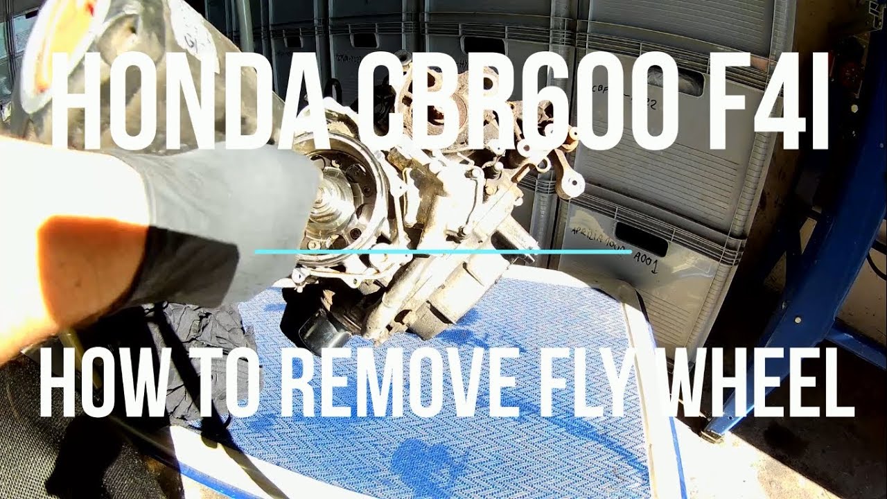 HONDA CBR 600 F4i 2002 - HOW TO REMOVE MAGNETIC FLYWHEEL - YouTube