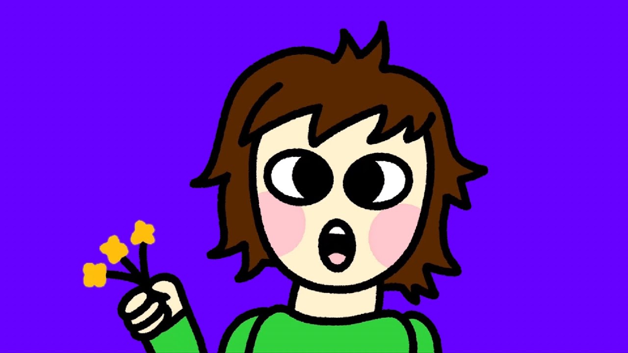 Chara eats flowers (Undertale Animation) - YouTube