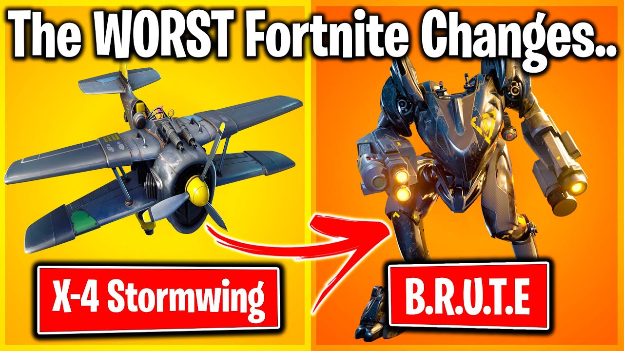 TOP 10 WORST FORTNITE UPDATES THAT BROKE THE GAME. - YouTube