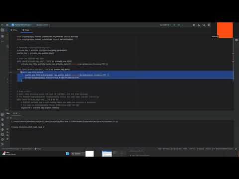 Python code to create ECC keys and sign it