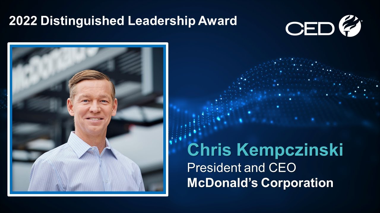 2022 CED Distinguished Leadership Awards: Chris Kempczinski - YouTube
