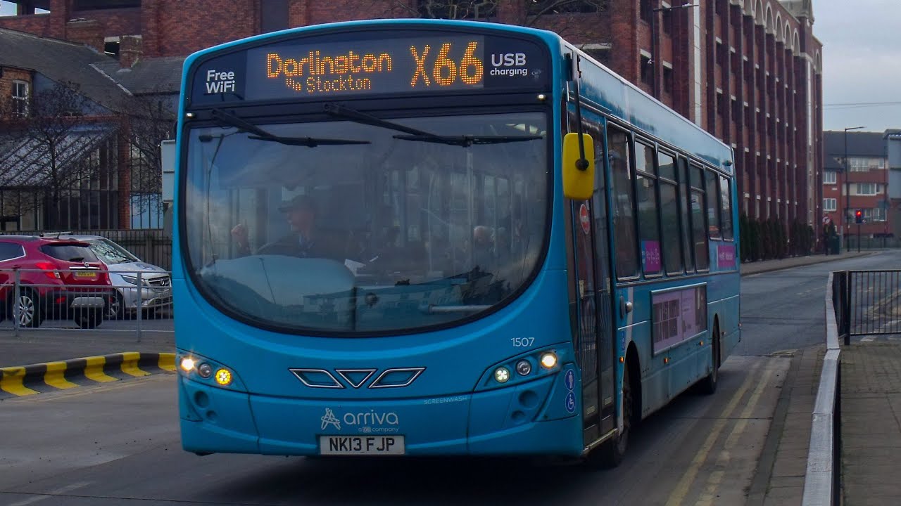 Arriva North East VDL SB200 Pulsar 2 1507 NK13FJP X66 to Darlington ...