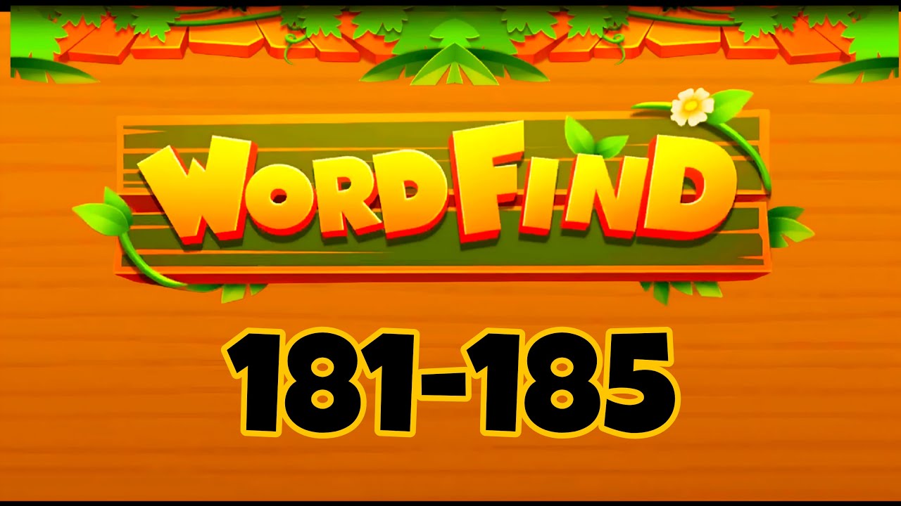 WORD FIND Word Connect Games level 181 182 183 184 185 - YouTube
