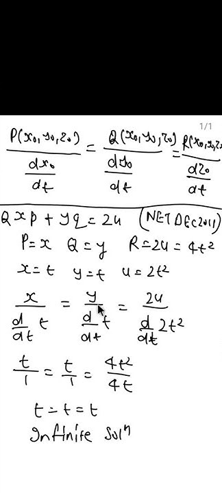 Cauchy problem | infinite solution | partial differential equation | #short - YouTube