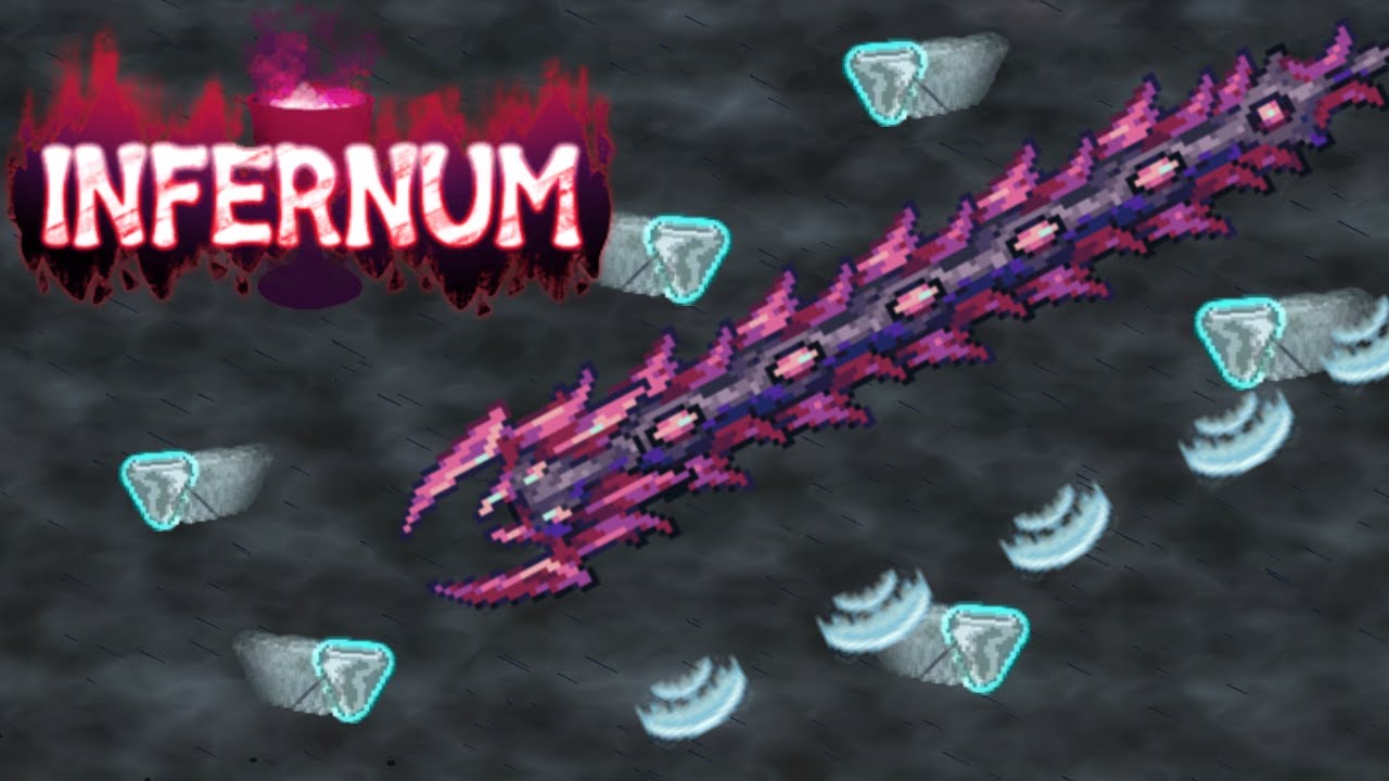 Terraria/Calamity mod/Infernum mod/Storm Weaver/Melee Class - YouTube