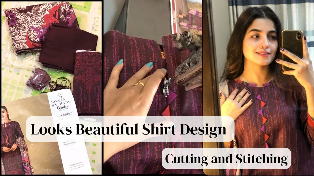 How to design your shirt ||step by step || Cutting with stitching 🧵 ...