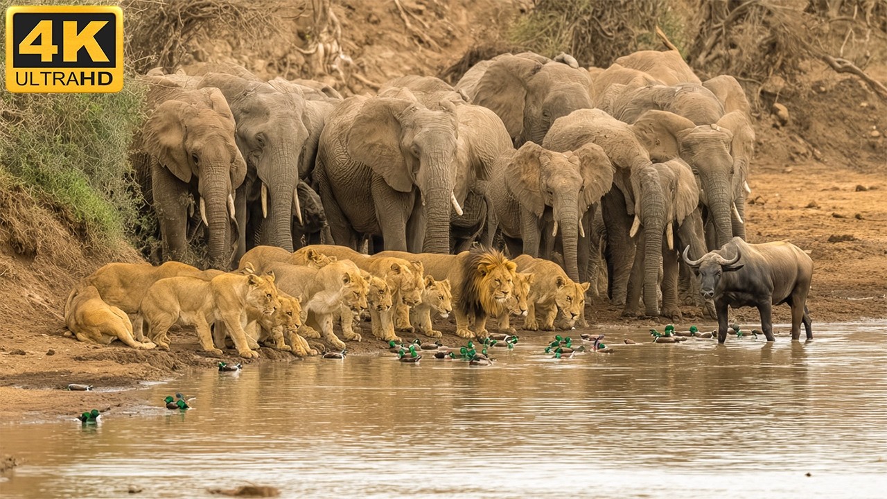 African Wildlife Documentary 4K | 30 Minutes of Peaceful Animals ...