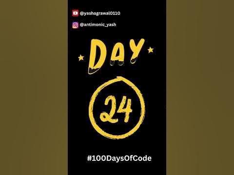 DAY 24/100: 100 Days Of Code & DSA Challenge... #leetcode #coding #100dayschallenge #dsa - YouTube