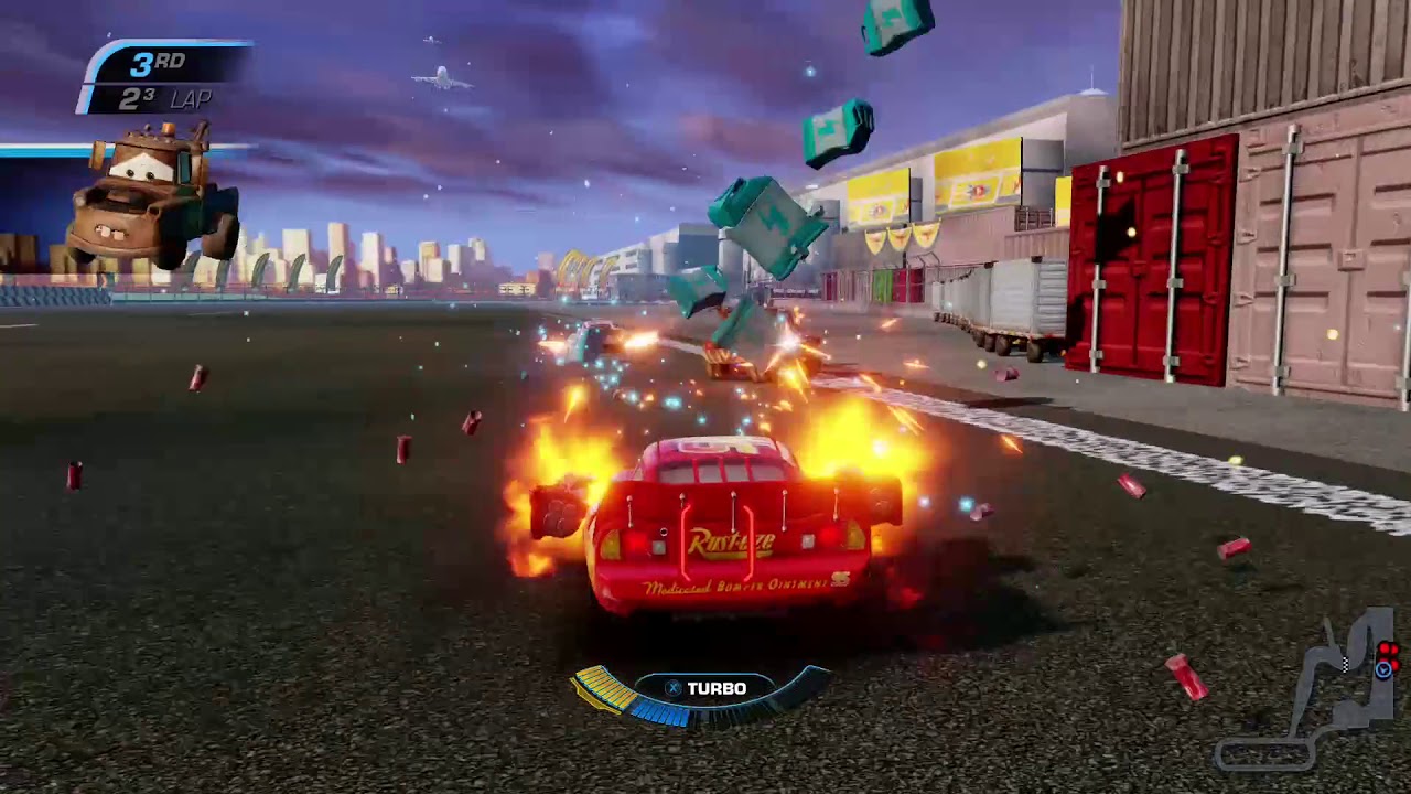 Cars 3: Driven to Win - Walkthrough 53 - Battle Race, Airport Runway ...