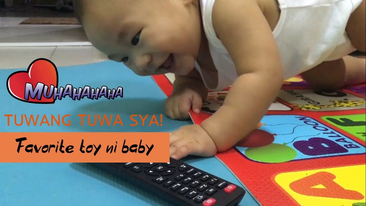 Tuwang tuwa si baby sa laruan nya | favorite toy ni baby - YouTube
