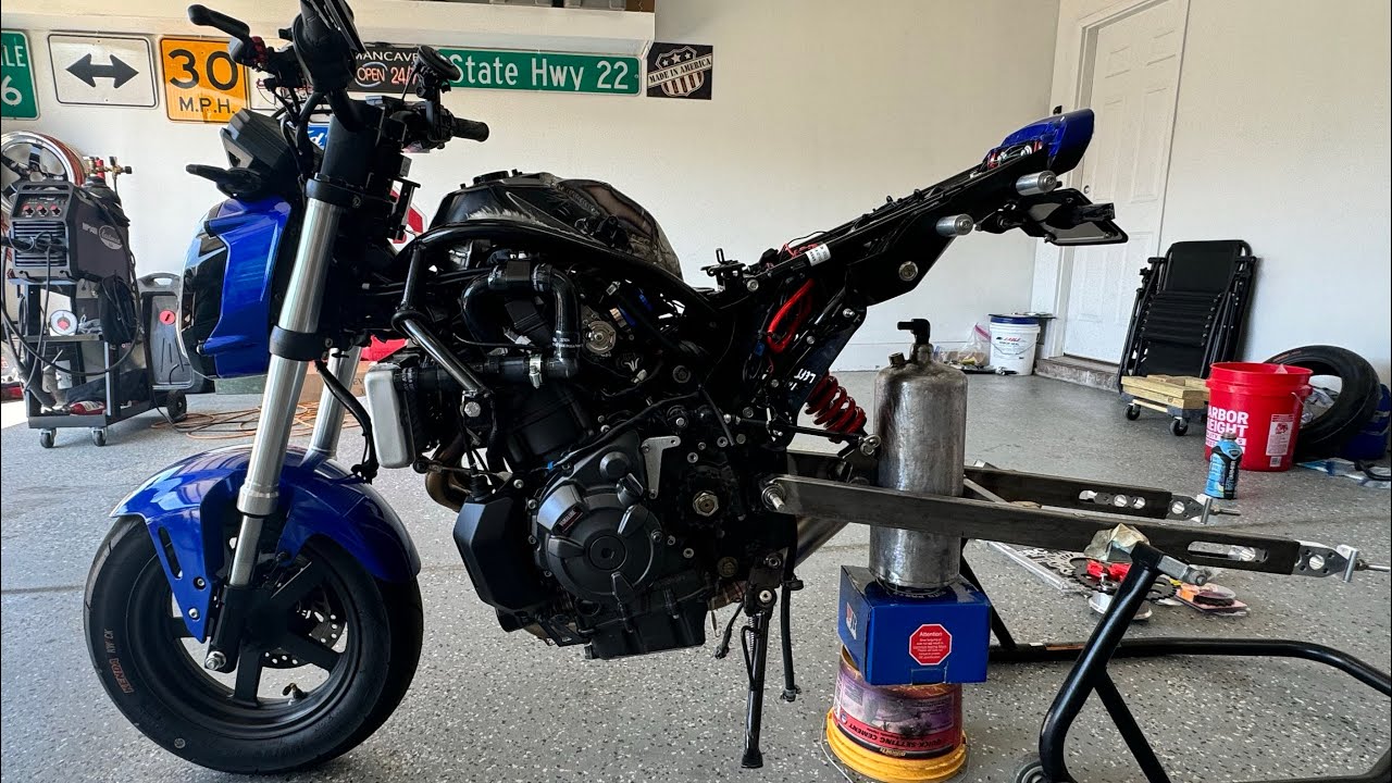 R7 Swapped Grom Fabricated Fuel Tank and External Tank Update - YouTube