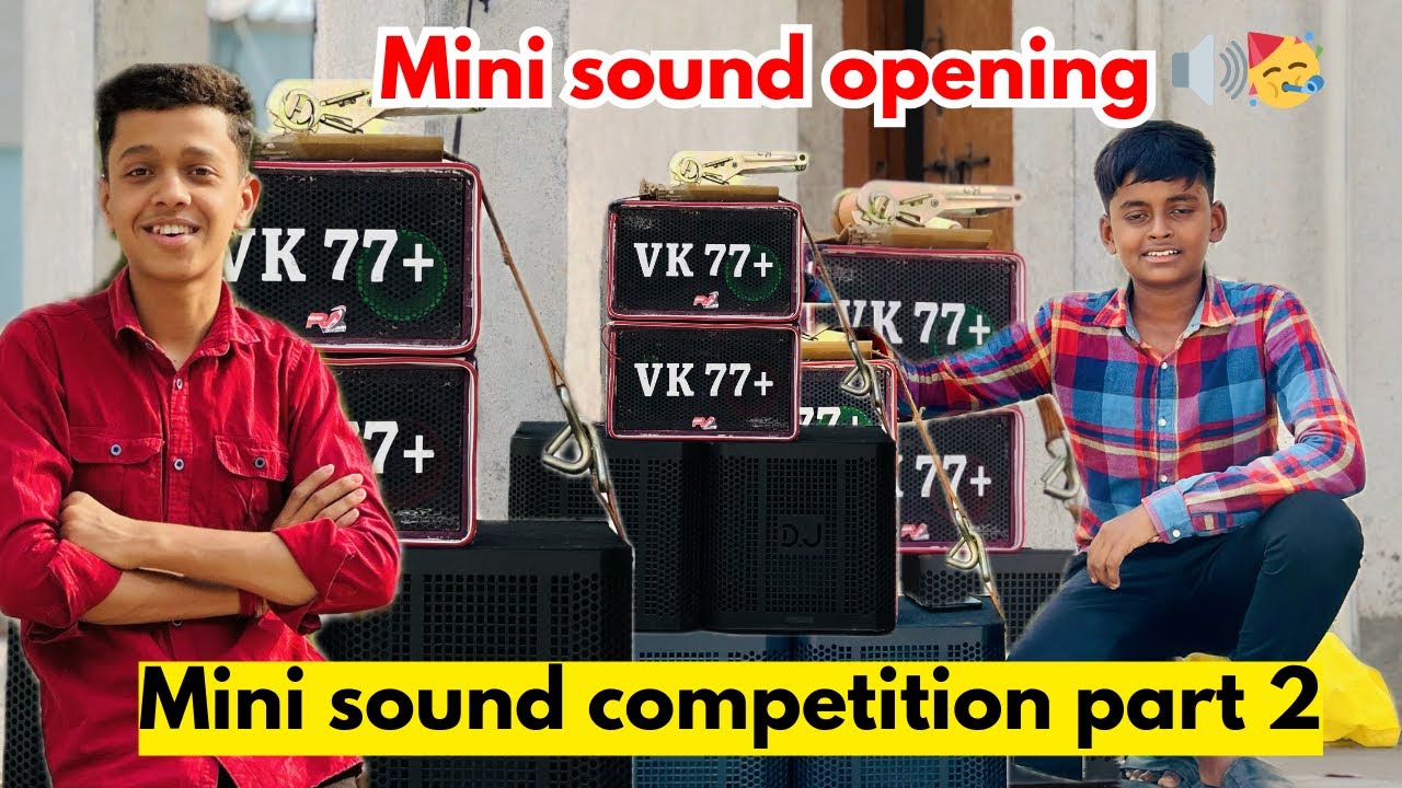 Vlog#28 Mini sound opening 🥳🔊 || next level creativity 🤩 || small dj ...