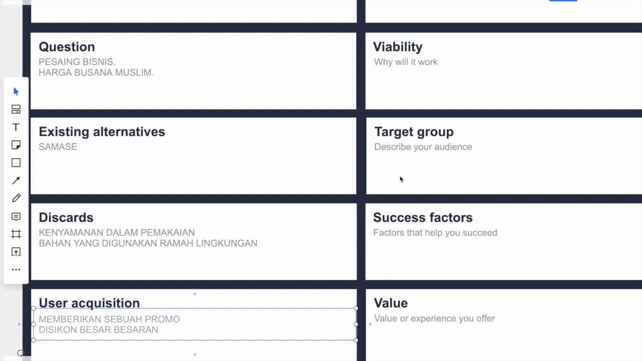 MIRO TUTORIAL : Business Analysis & Strategy - Startup Canvas - YouTube