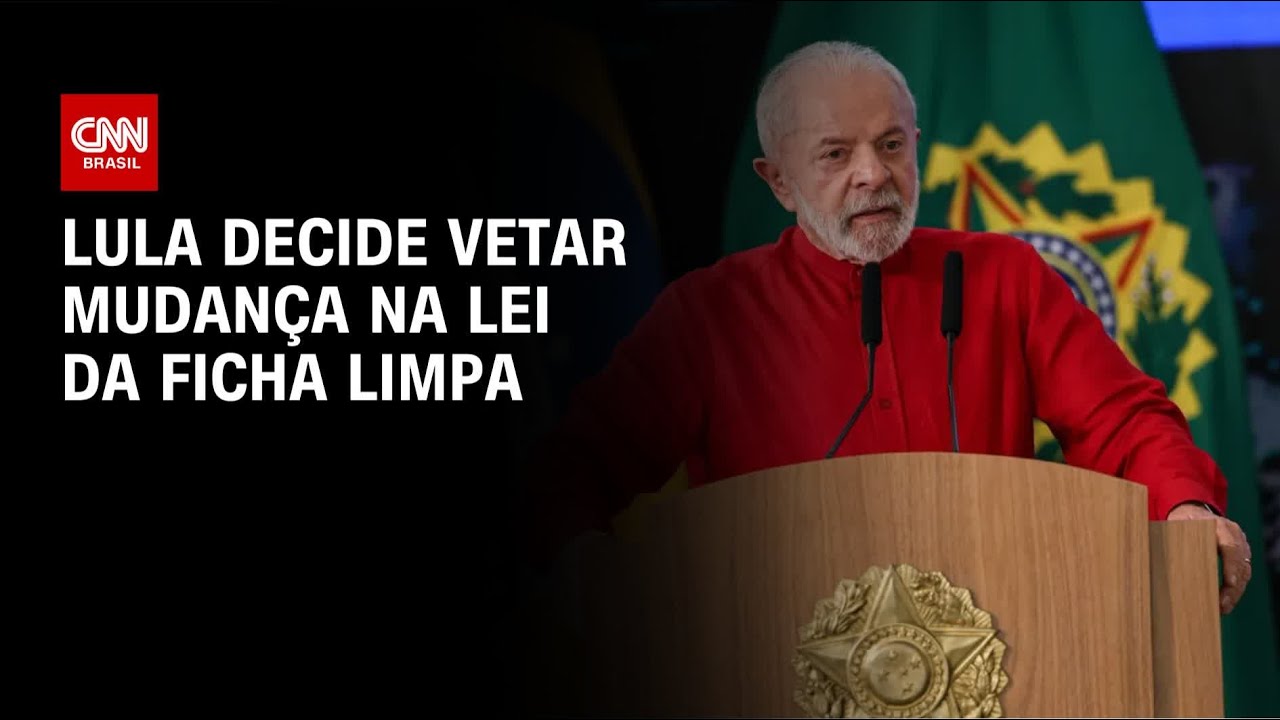 Lula decide vetar mudança na Lei da Ficha Limpa | CNN NOVO DIA - YouTube