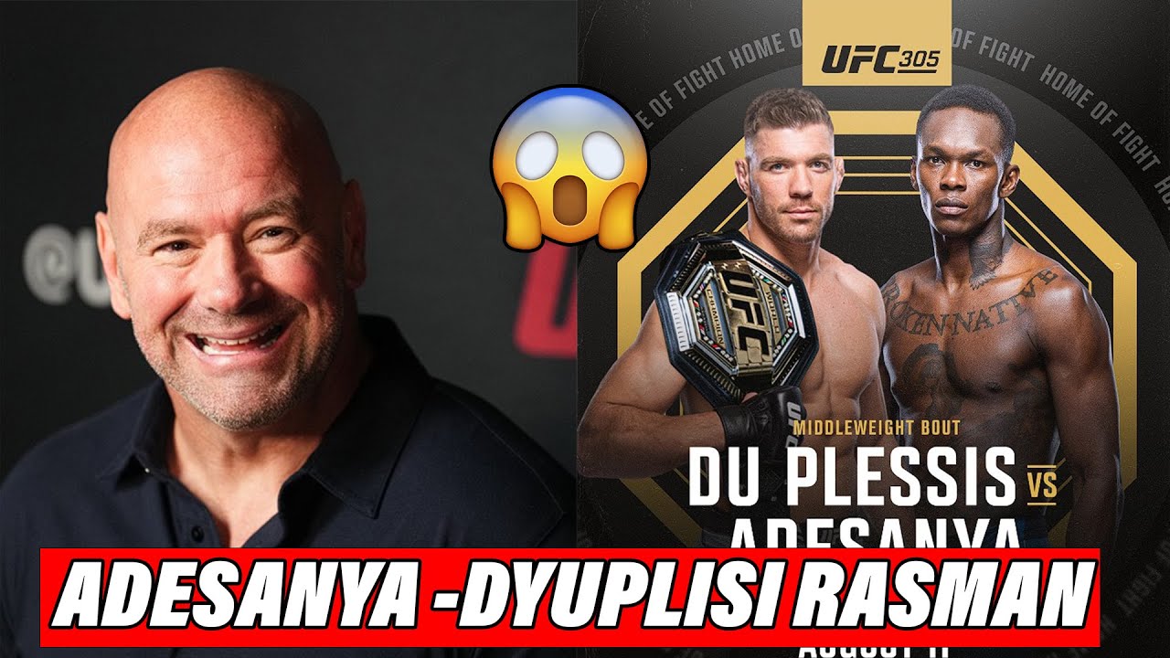 SUPER JANG RASMAN! ADENSANYA-DYUPLISI 17-AVGUST JANG TASDIQLANDI! KONOR ...