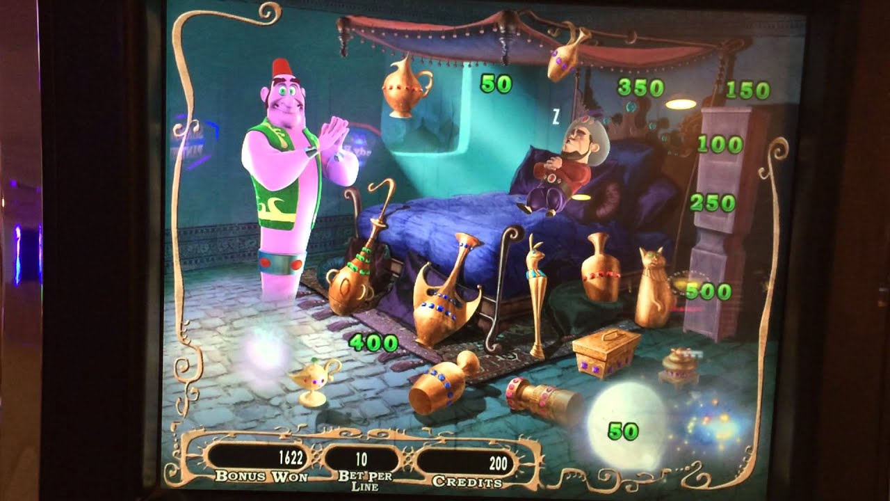 Genie and the Sultan's Jewels Slot Machine Bonus - YouTube