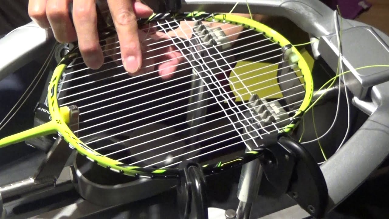 sTRINHgs: Yonex Nanoray Z-Speed Badminton Racket Stringing - YouTube
