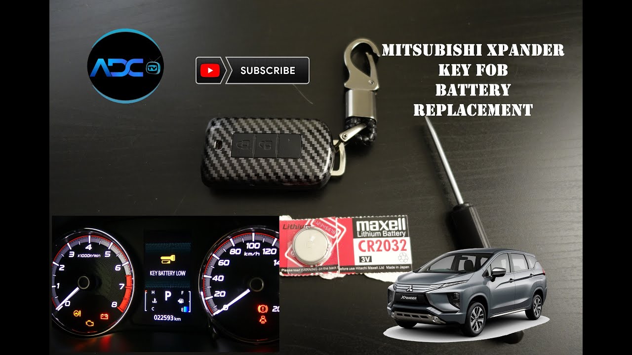 MITSUBISHI XPANDER | KEY FOB REMOTE BATTERY REPLACEMENT - YouTube