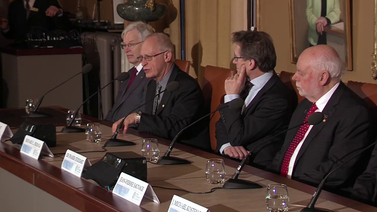 Press conference with the Nobel Laureates in Physics and Chemistry and ...
