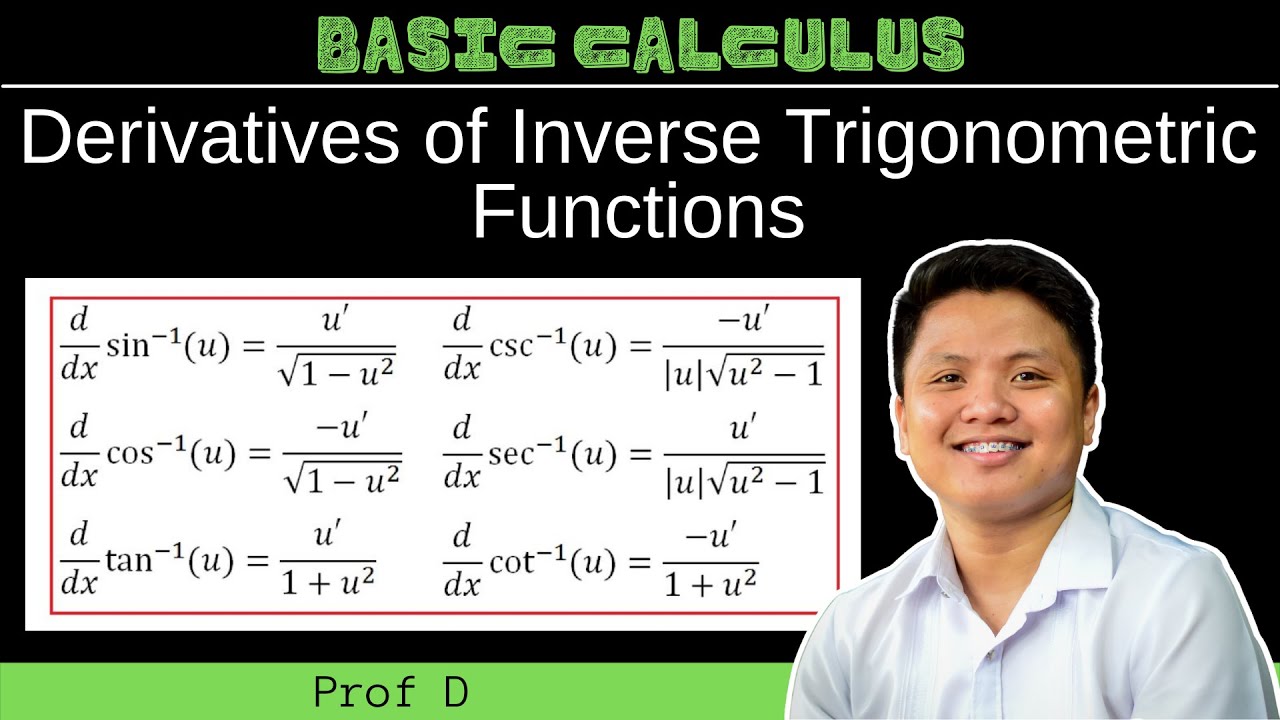 The Derivatives of Inverse Trigonometric Functions | Basic Calculus ...
