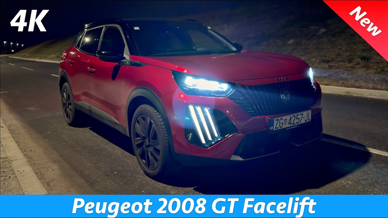 Peugeot 2008 GT 2024 First look at NIGHT 4K | Facelift (Exterior ...