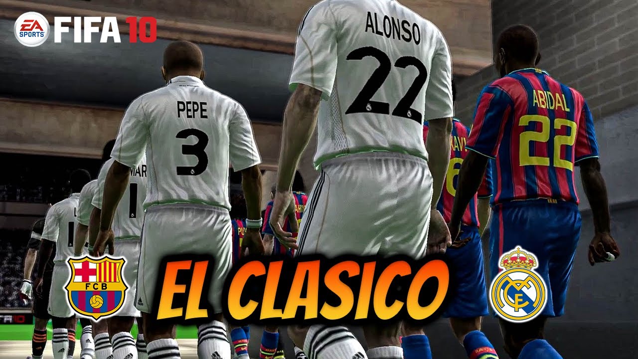 FIFA 10 GAMEPLAY IN 2023 - EL CLASICO (FT Ronaldo, Messi, Henry, Kaka ...