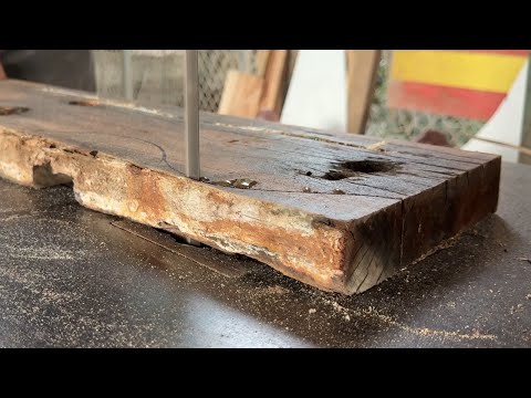 Woodworking Project: Unique Combined Materials Furniture Build