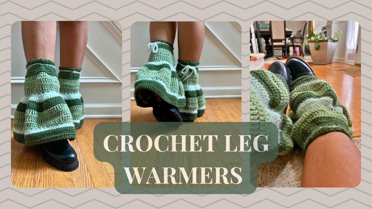 How to Crochet Leg Warmers | Free Crochet Pattern Tutorial - YouTube