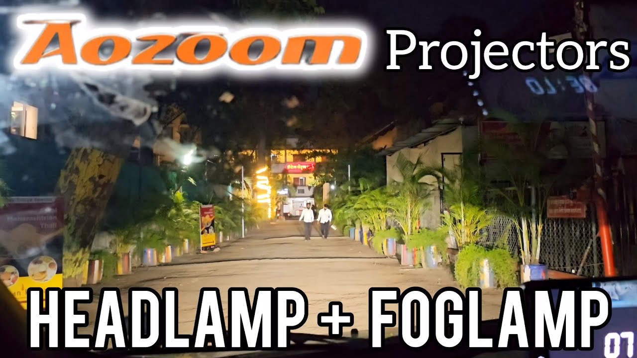 Aozoom Headlamp & Foglamp Projector Lights - YouTube