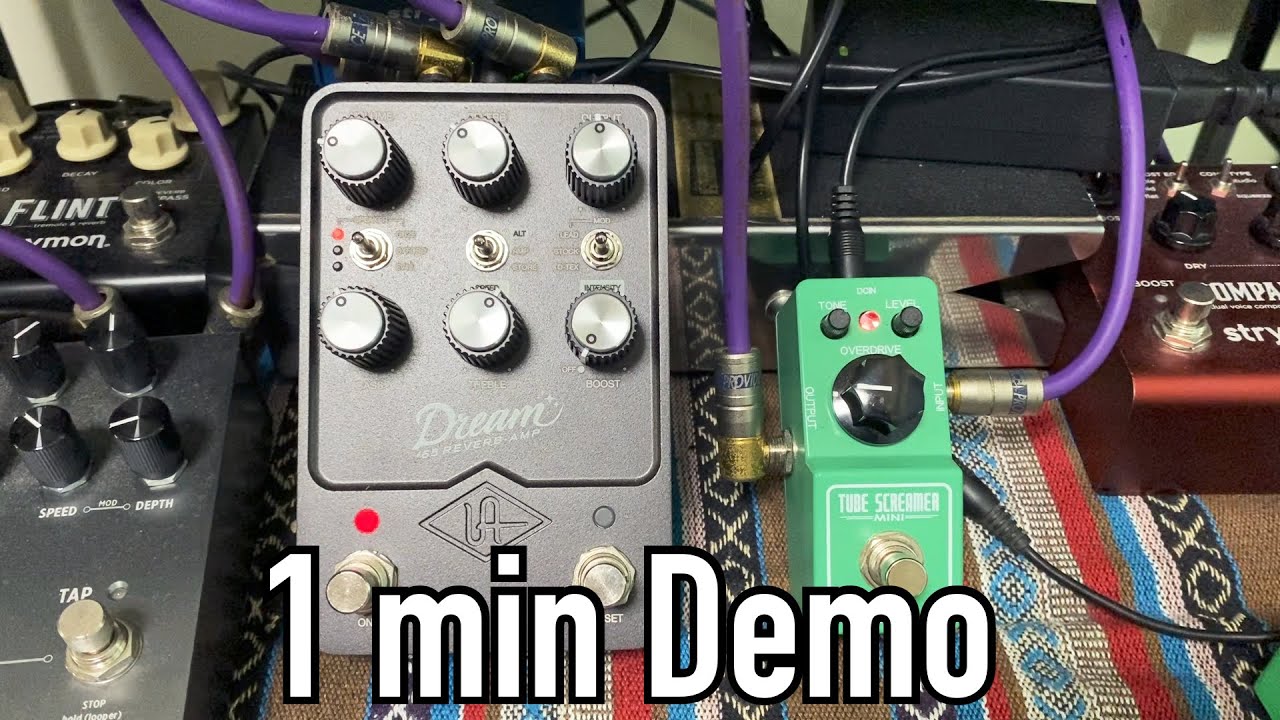 [1 min Demo] Ibanez TS Mini with Universal Audio Dream '65 - YouTube