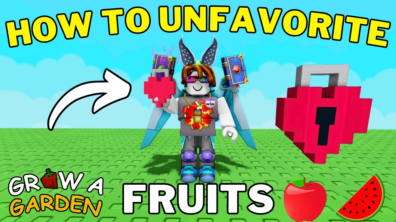 How To Unfavorite Fruits in Grow A Garden | Roblox - YouTube
